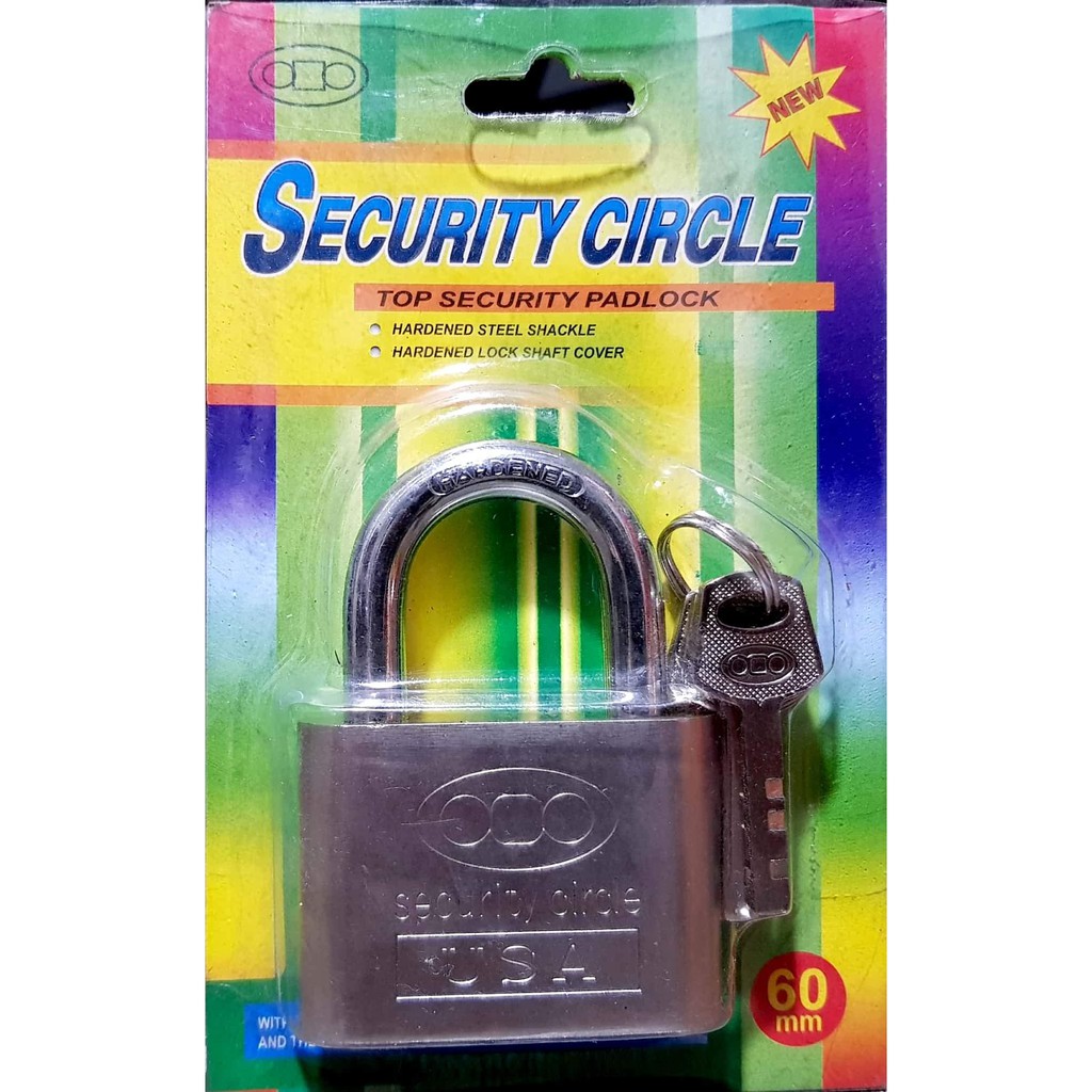 High Quality Hardened Steel Padlock 60Mm Short Silver | Shopee Philippines