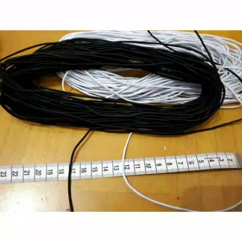 Sengkelit Rope - Rubber Rope - BLACK WHITE MILTON Button Rope Pack ...