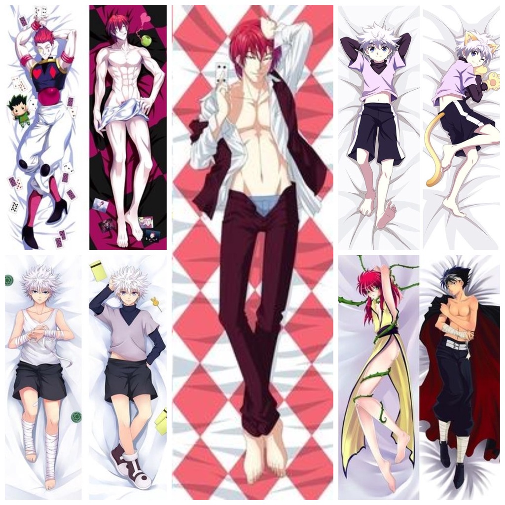 Anime Hunter X Hunter Killua Zoldyck Dakimakura Pillow Case Hisoka Csai Hugging Body Throw