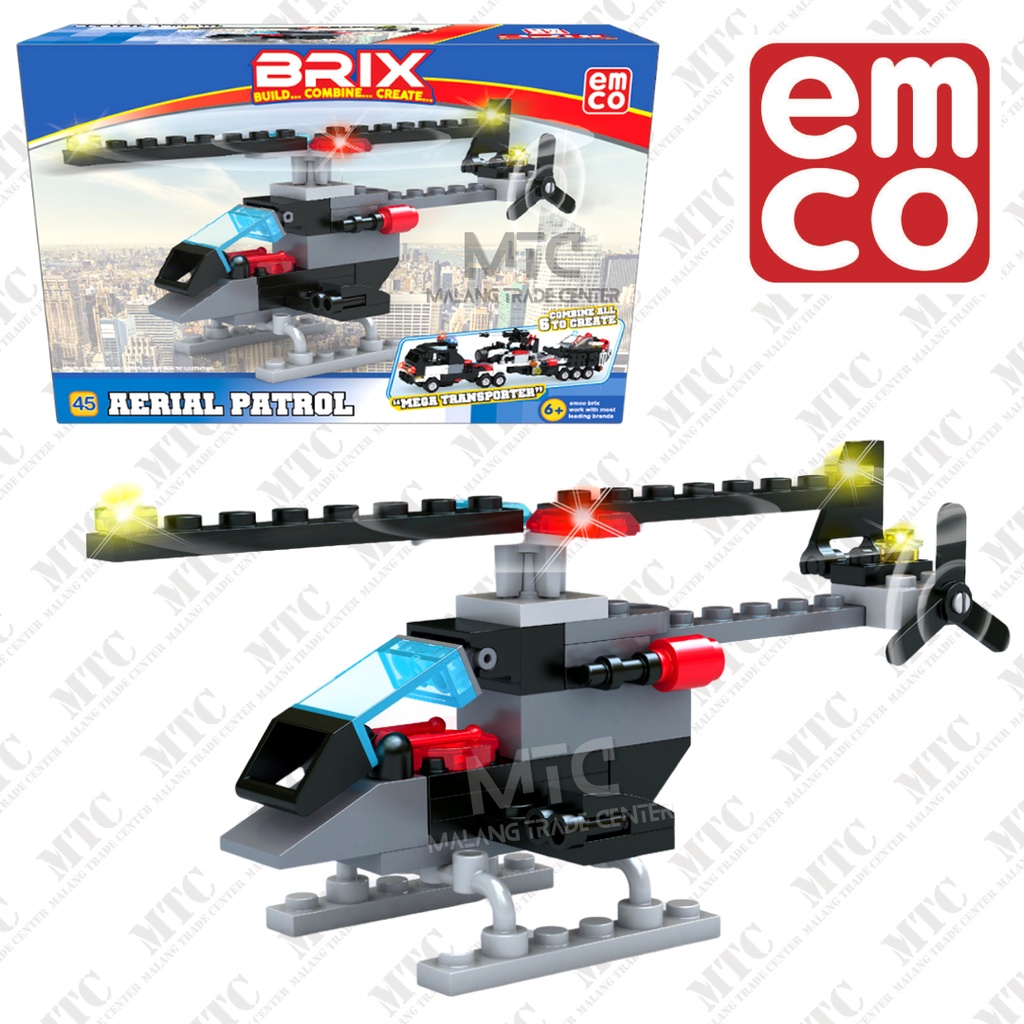 Lego Bricks Emco Brix Block Toys Police Car Marine Ships And ...