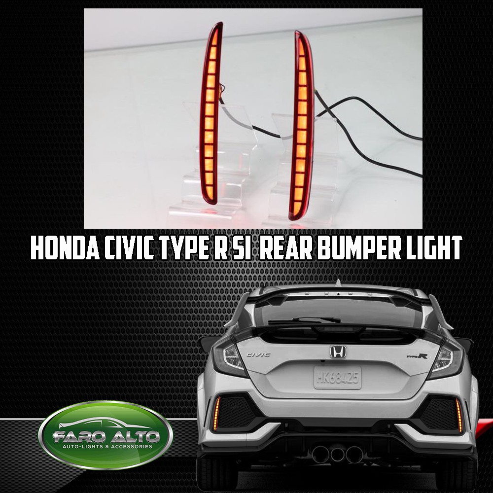 Honda Civic Type R Si Rear Bumper Lights | Shopee Philippines