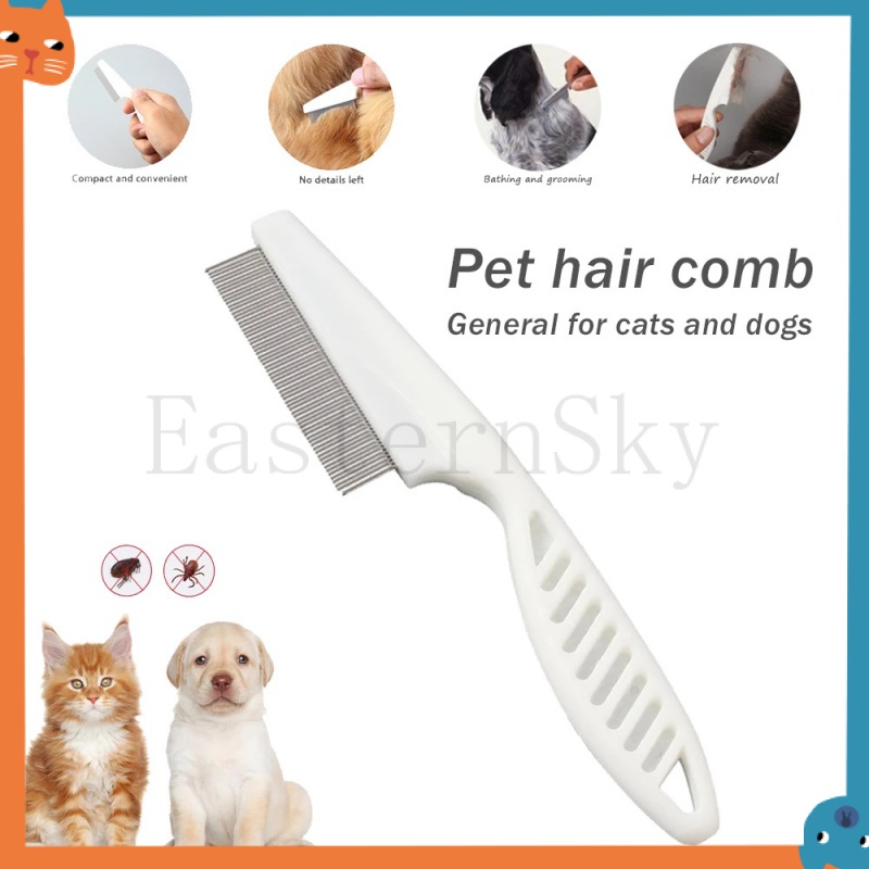 Cat And Dog Protection Flea Comb Stainless Steel Insect Repellent Brush ...