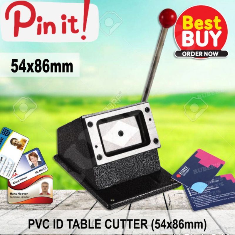 QUAFF PVC ID CARD DIE CUTTER ATM SIZE 54X86MM | Shopee Philippines