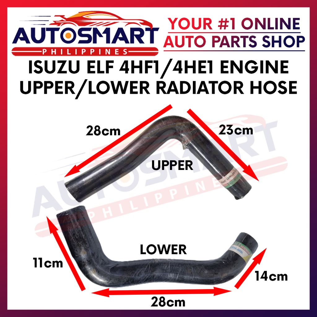 Isuzu Elf 4HF1/4HE1 Engine Upper/Lower Radiator Hose | Shopee Philippines