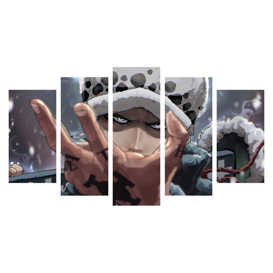 Customized Anime Wall Mural 22x37 inch 5 Tile set One Piece/ Demon ...