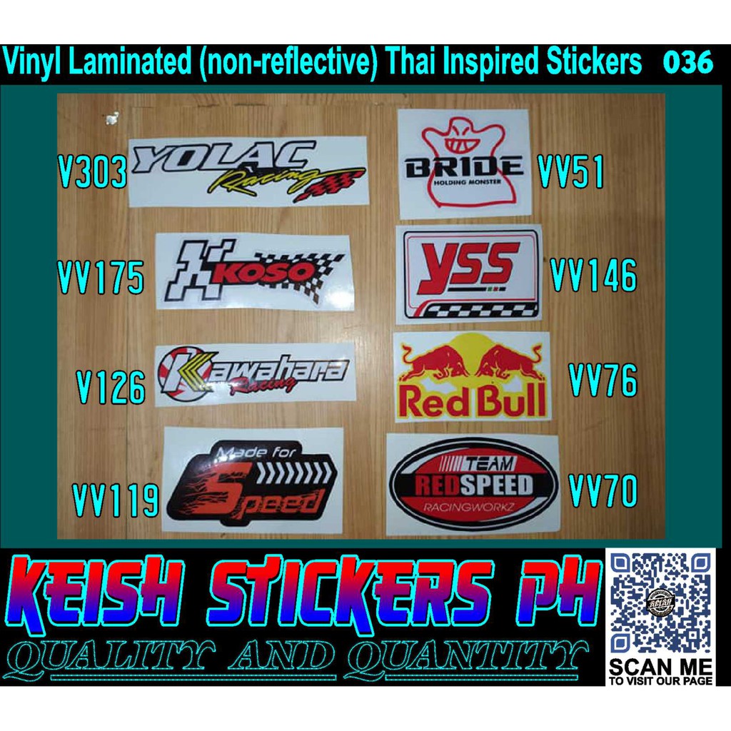 Vinyl Laminated Stickers 036 | Shopee Philippines