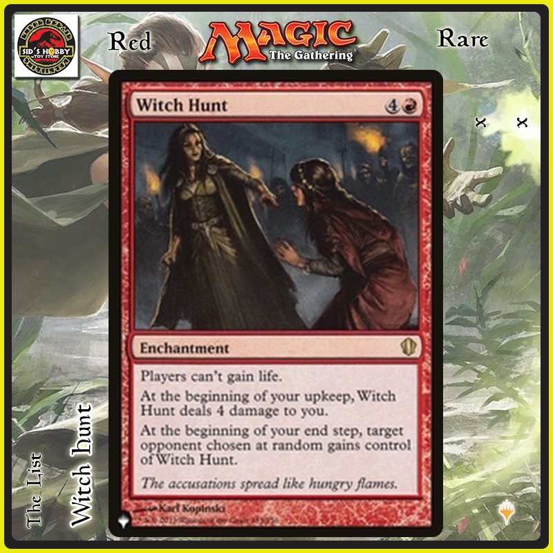 Witch Hunt x x The List Red Rare PLIST MTG | Shopee Philippines