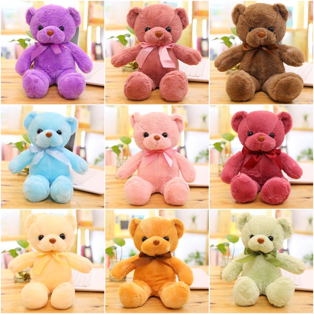 HYC Humey Colored Teddy Bear Plush Toy Soft Stuffed Hug Little Kids ...