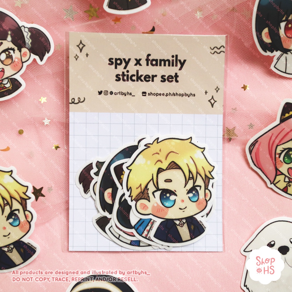 Spy x Family Characters Vinyl Sticker Set | Shopee Philippines