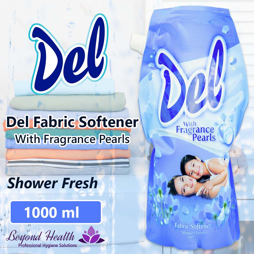 Del Fabric Conditioner [1000ml Shower Fresh Refill Pouch] with ...