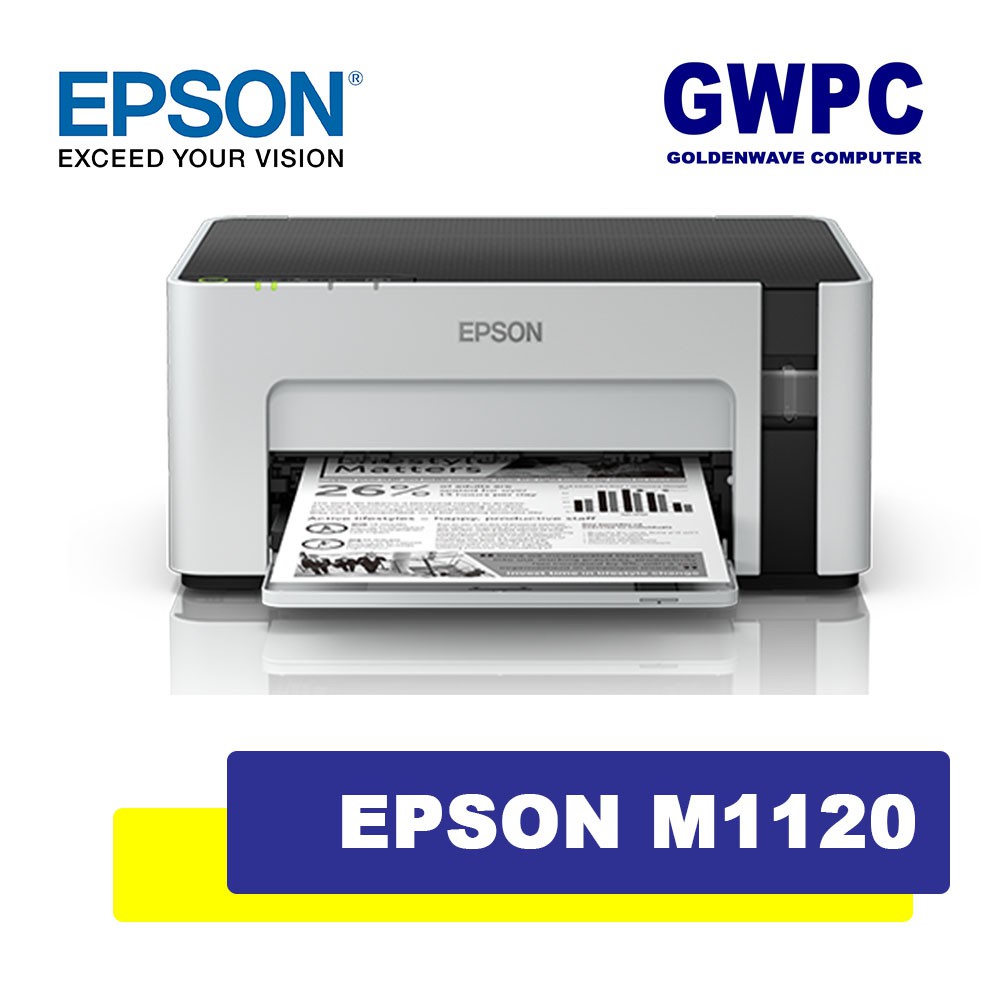 Epson M1120 EcoTank Monochrome Wi-Fi Ink Tank Printer | Shopee Philippines