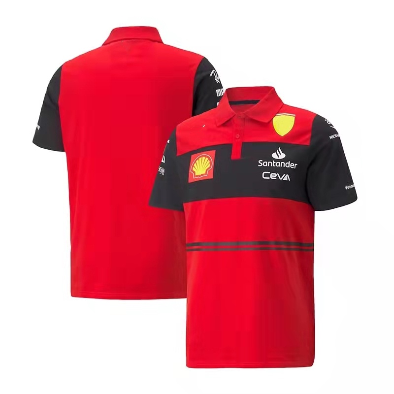 Ferrari Polo Shirt Formula One F1 Racing Team Racing Car 3D Print ...