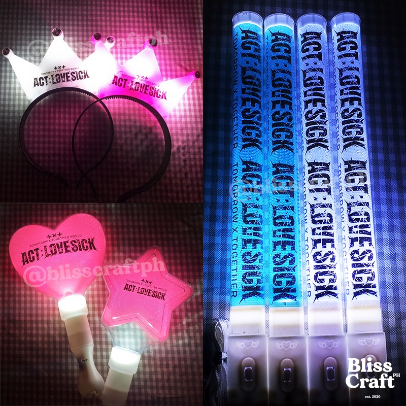 [COD] TXT ACT:LOVESICK Light Stick Crown Headband LED Blinking Flashing ...