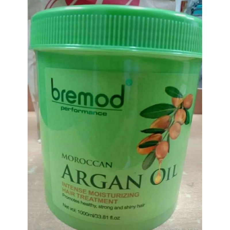 Bremod Morocan Argan Treatment oil Intense Moisturizing 1000ml | Shopee ...