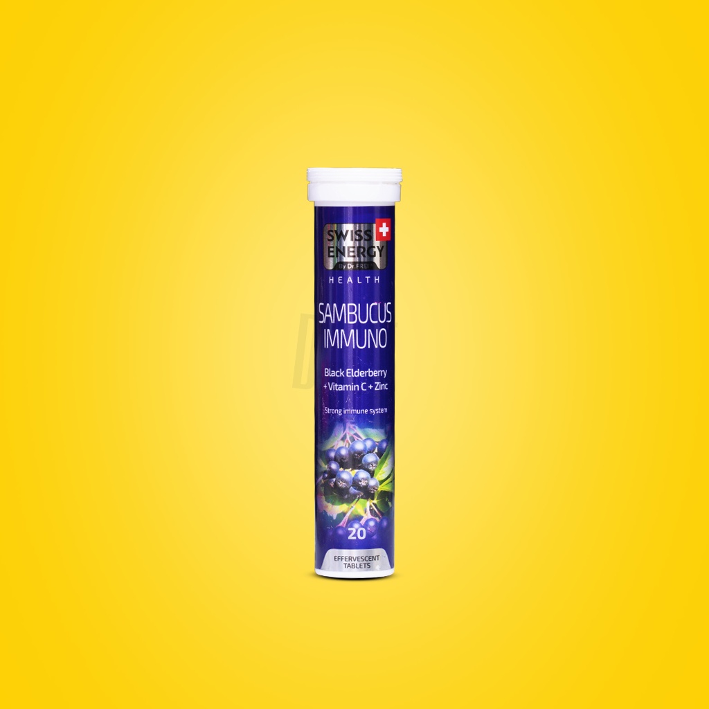 Swiss Energy Sambucus Immuno Effervescent Tablets 20 Tablets. | Shopee ...