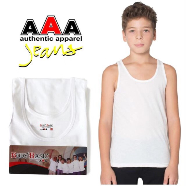 SANDO WHITE AAA JEANS (KIDS AND ADULTS) | Shopee Philippines