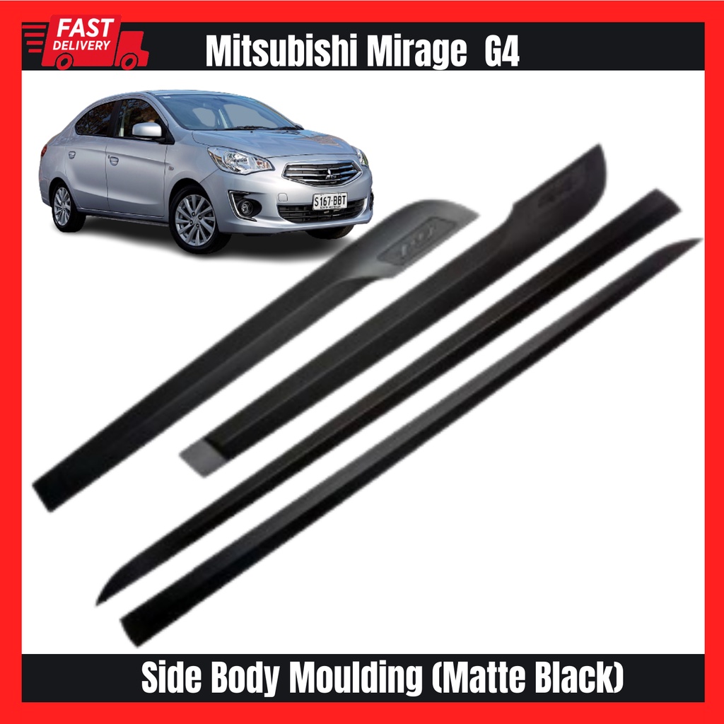 Mitsubishi Mirage G4 Side Body Moulding Matte Black ( MIRAGE G4 ...