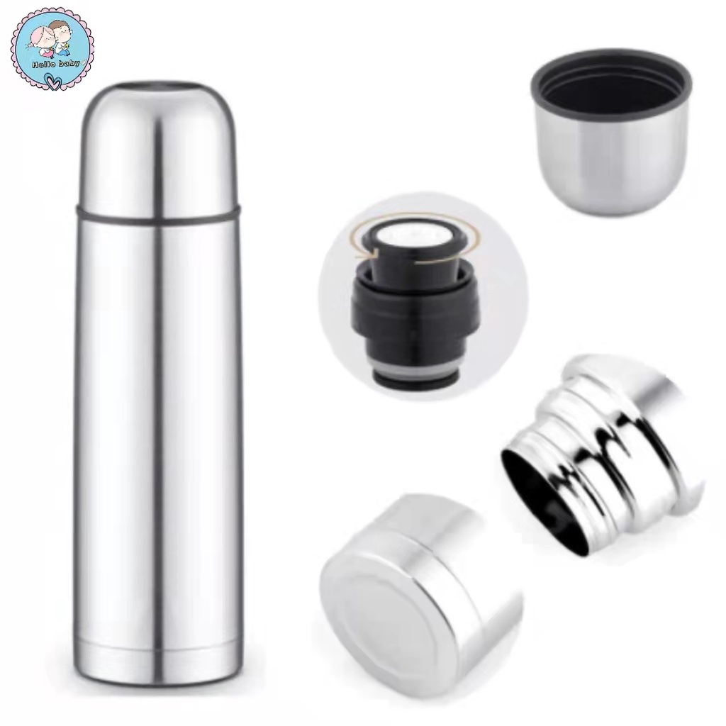 Bullet Shape 0.5L Stainless Steel Double Wall Thermos Vacuum Water ...