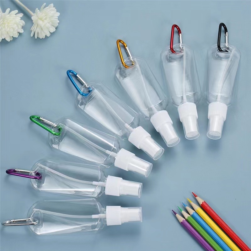 Alcohol Spray Bottle Clear Empty Mini Spray Bottle Free Carabiner ...