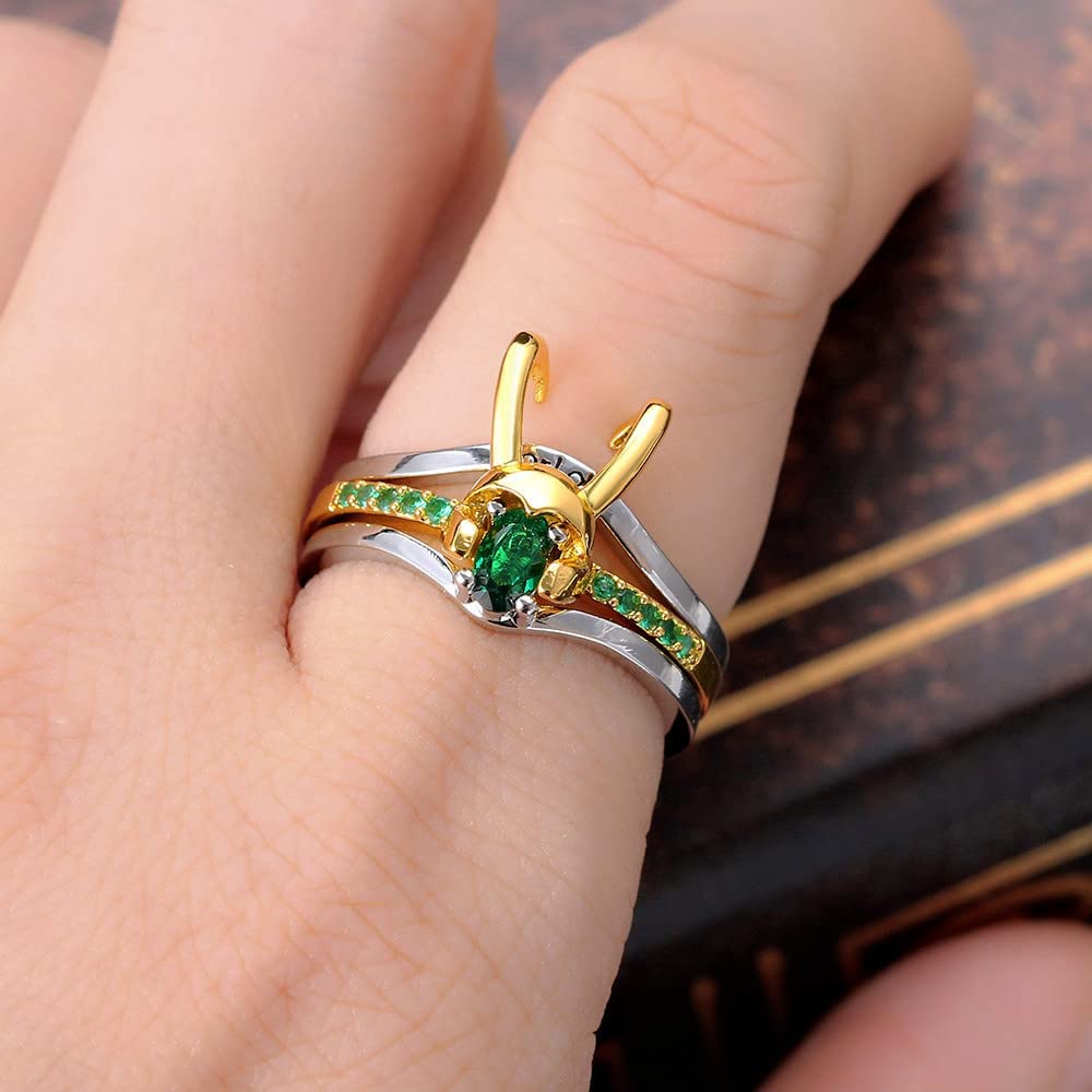 Marvel Avengers Three-In-One Loki Ring Helmet Thor Loki Ring Odinson ...