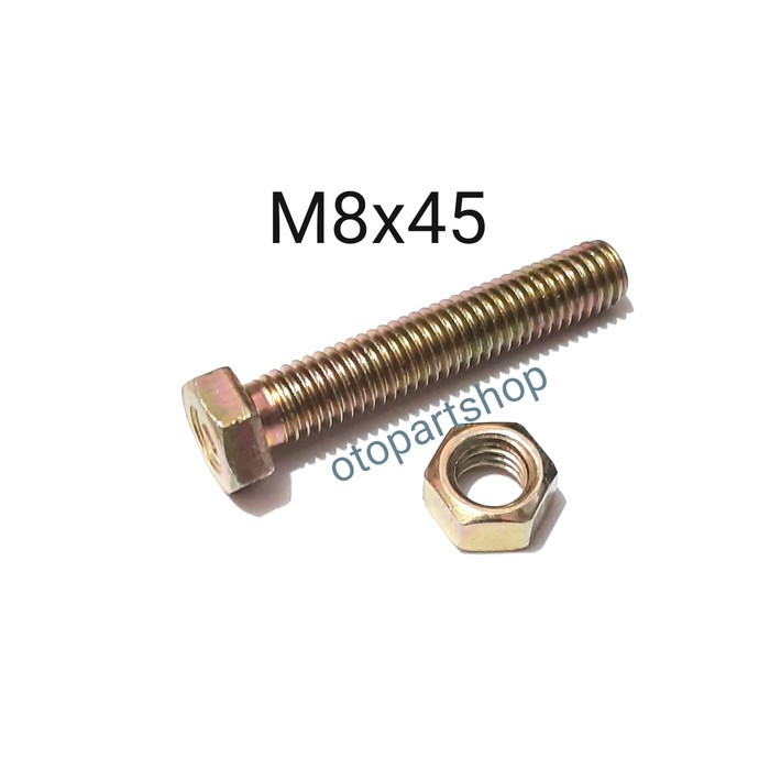 Bolt Nut M8x45 ( bolt 12 length 4,5cm ) | Shopee Philippines
