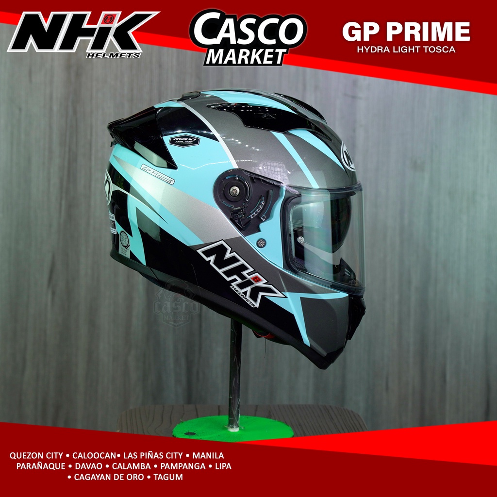NHK GP-PRIME HYDRA FULLFACE DUAL VISOR MOTORCYCLE HELMETS | Shopee ...