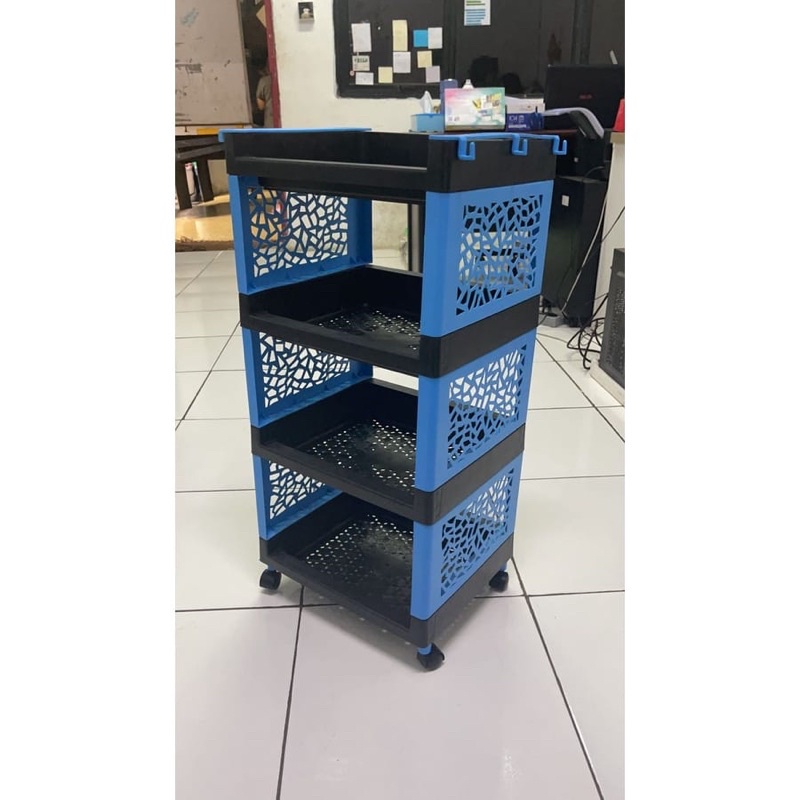 Yoyo Stacking Rack 4/ Plastic Stacking Rack/Plastic Shelf With Wheels ...