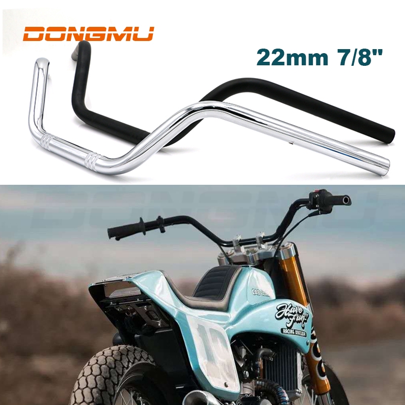 7/8" 22mm Universal Motorcycle Retro Bend Handlebar Motor High-Rise ...