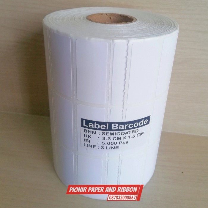 Semicoat Barcode Label 33x15 3 Lines Contents 5000pcs | Shopee Philippines