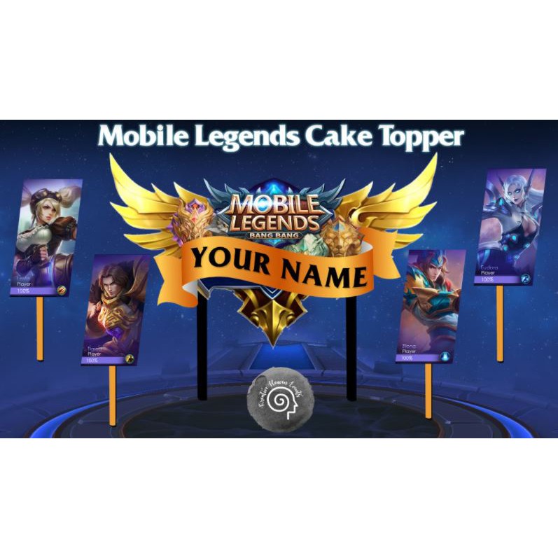 Cake Topper Mobile Legends Themed (KHE - ML002) | Shopee Philippines