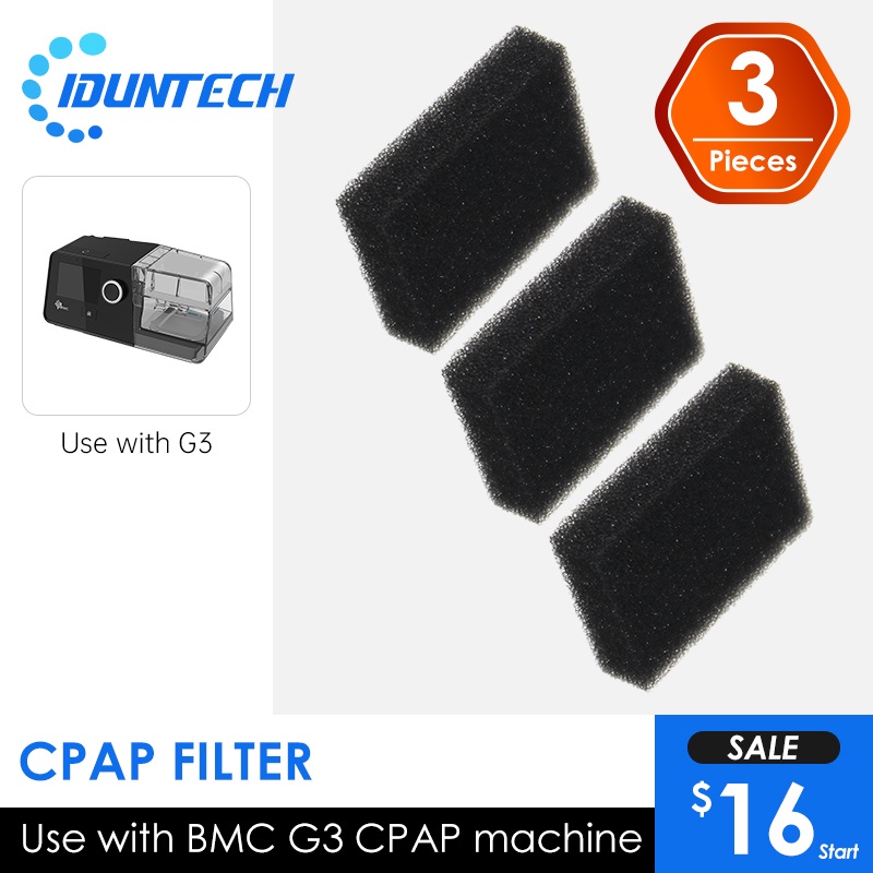 3pcs BMC G3 CPAP Machine CPAP Disposable Universal Replacement Filters ...