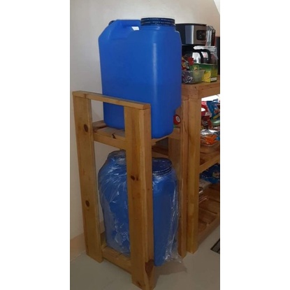 Wooden Water Jugs Rack | Mineral Water Stand|Space Saver | 2 Layers ...