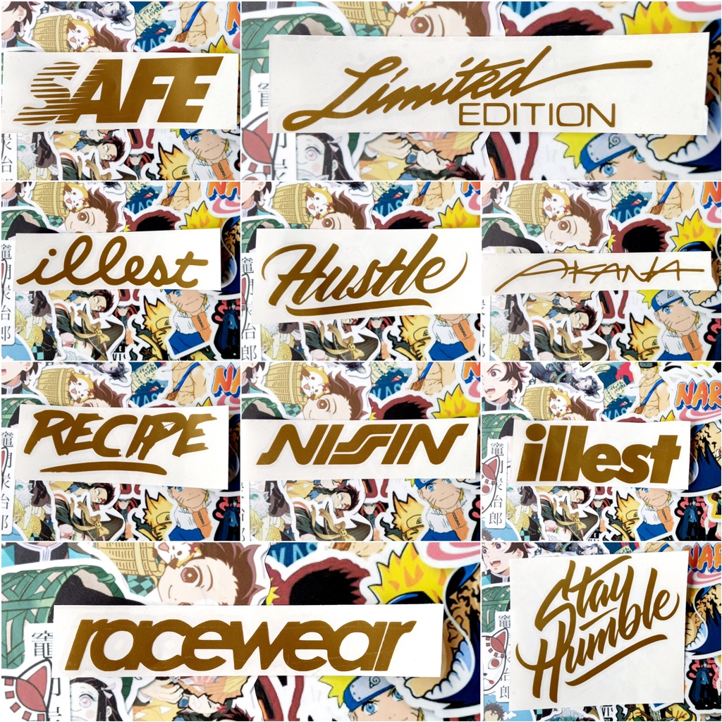 MOTORCYCLE STICKER 5 INCHES BATCH 1 (Daily Grind, illest, recipe ...