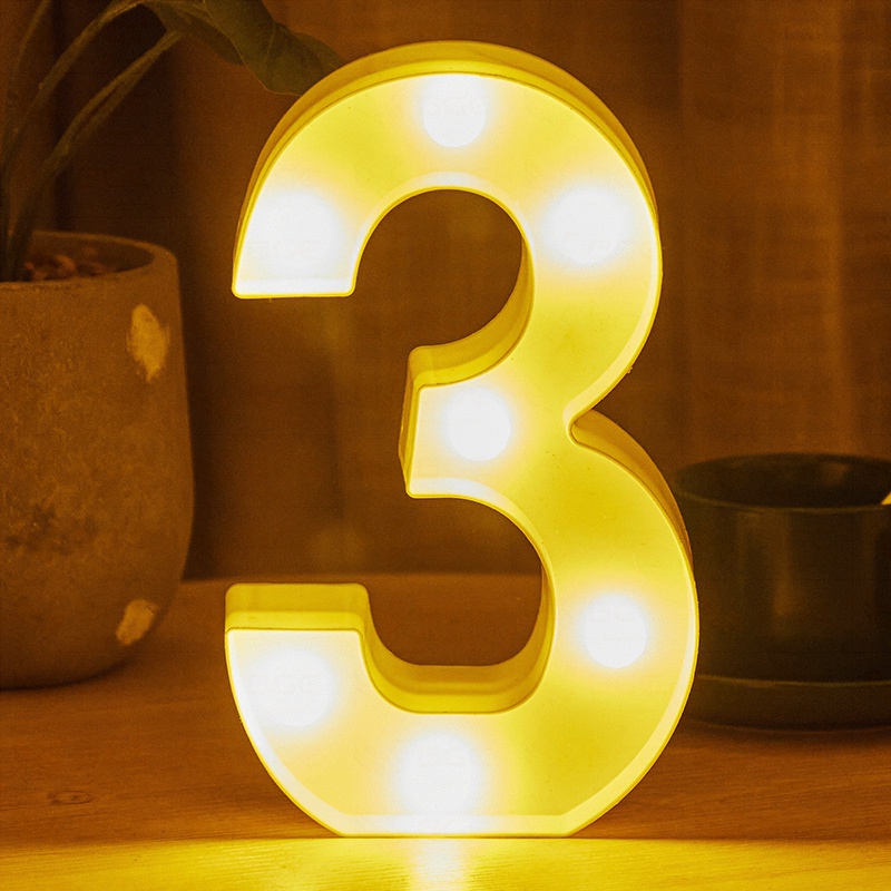 【Local Fast Delivery】Large size LED Letter standee 21cm party needs Led ...