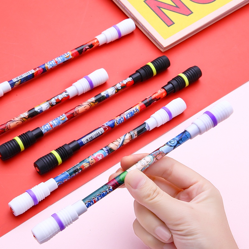 Cartoon Anime Theme Creative Spinning Pen for Kids Students Releasing ...