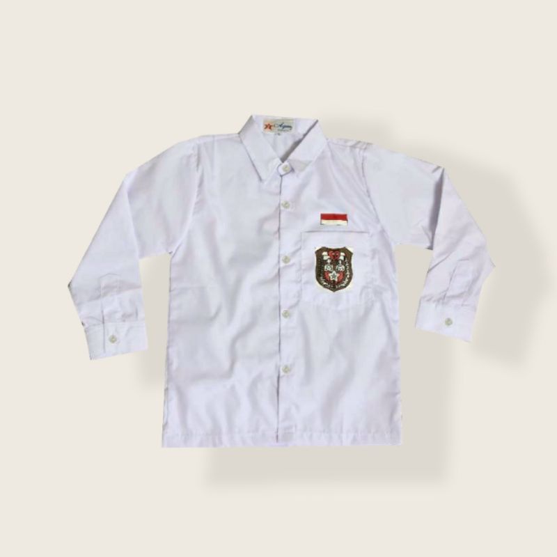 KATUN PUTIH White School Clothes Long Sleeve Boys Girls Tops School ...