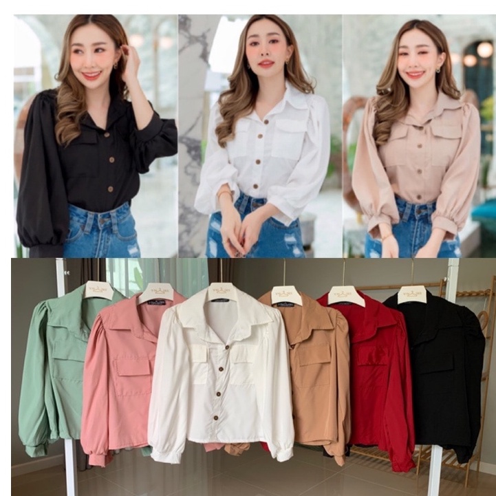 Authentic Bangkok Polo Button Down Long sleeve Tops #27 Dee Brand Polo ...