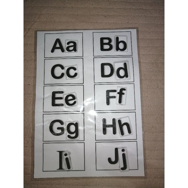 Laminated Alphabet worksheet with velcro | Shopee Philippines