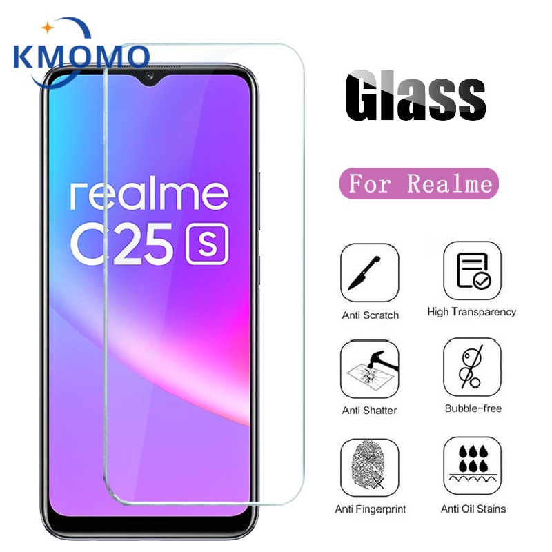 Tempered Glass Realme C75 C75x C67 C65 C51 C53 C55 C33 C30s C30 C35 C21y C25y C25s C25 C15 C12 ...