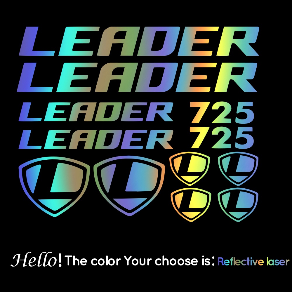 For LEADER 735 Bikes Bicycle Frame MTB BMX Race Road Vinyl Die-Cut ...
