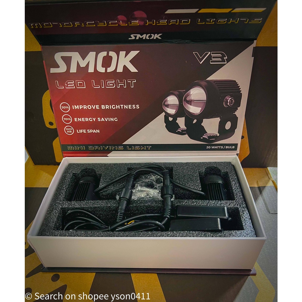 Mini Driving Lights 4 wires (SMOK BRAND) | Shopee Philippines