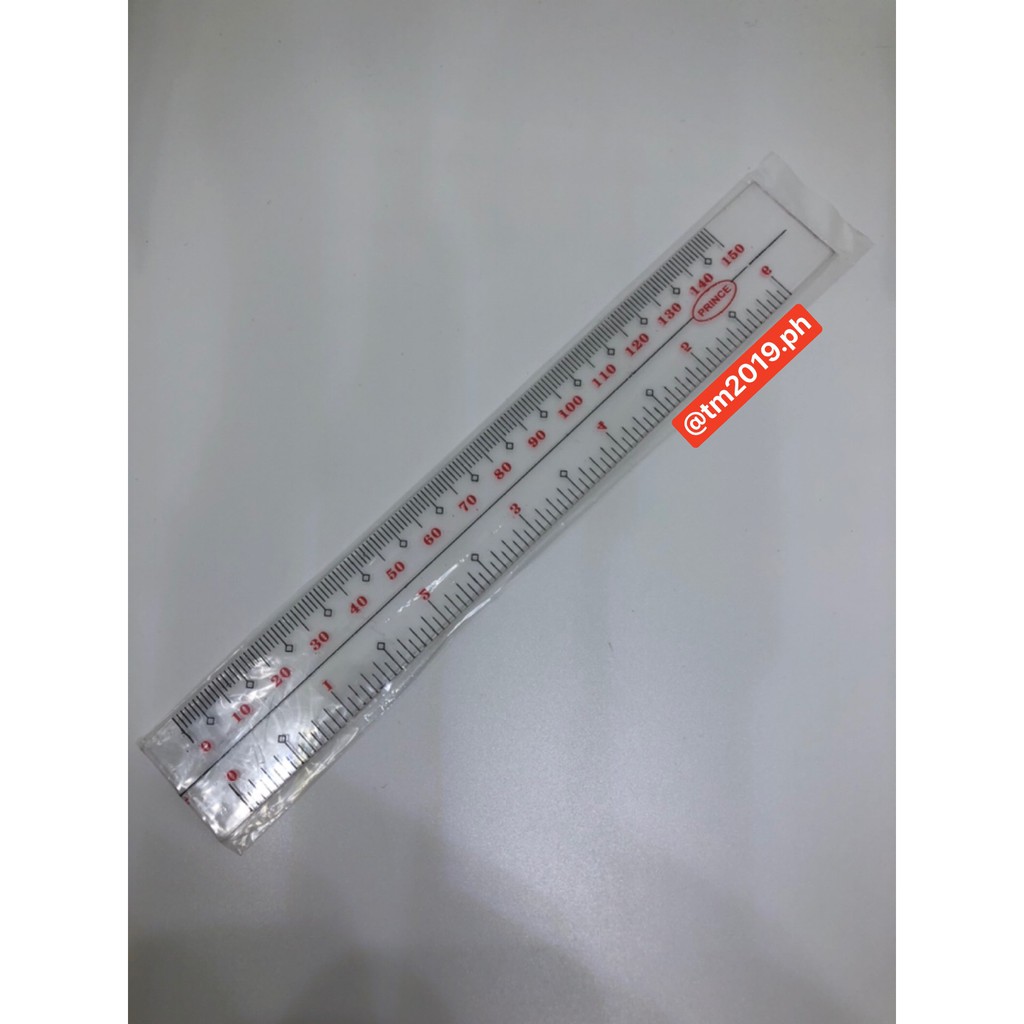 Clear Plastic Ruler 6 inches | Shopee Philippines
