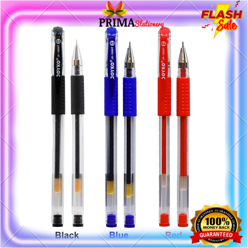 BALLPOINT, BOLPEN, POLPEN, PULPEN, Gel Pen Joyko JK-100NT Pen 0.5 mm ...