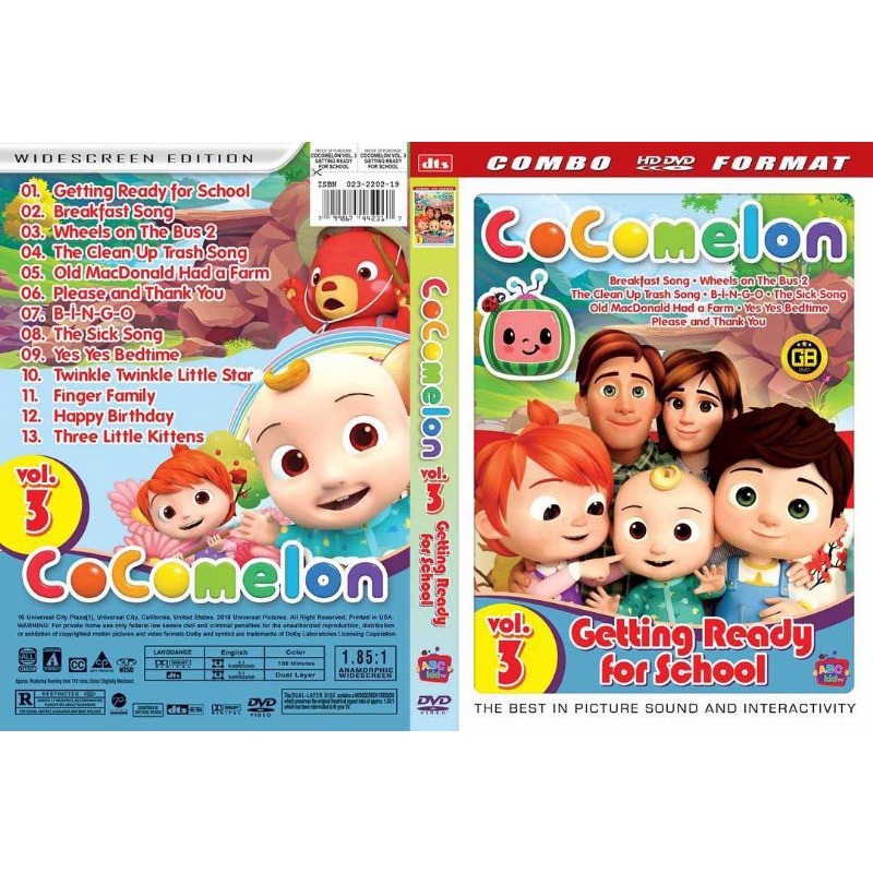 Dvd Cocomelon Getting Ready For School Vol. 3 (1Disc) | Shopee Philippines