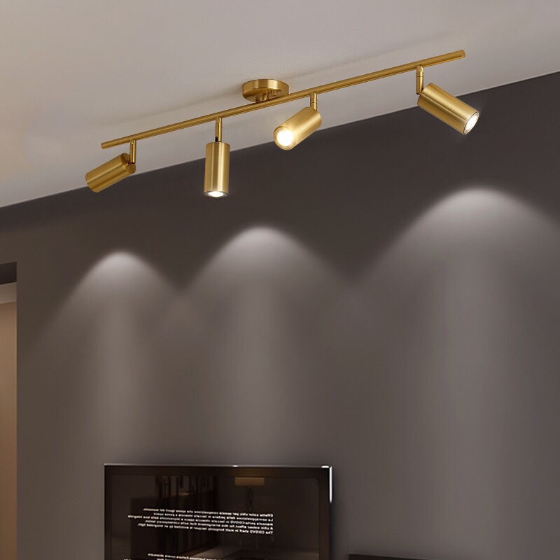 Gold Track Light LED Spotlight Kitchen Light Modern Nordic Ceiling ...