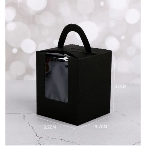 10pcs single cupcake box cake packaging with handle Souvenir Gift ...