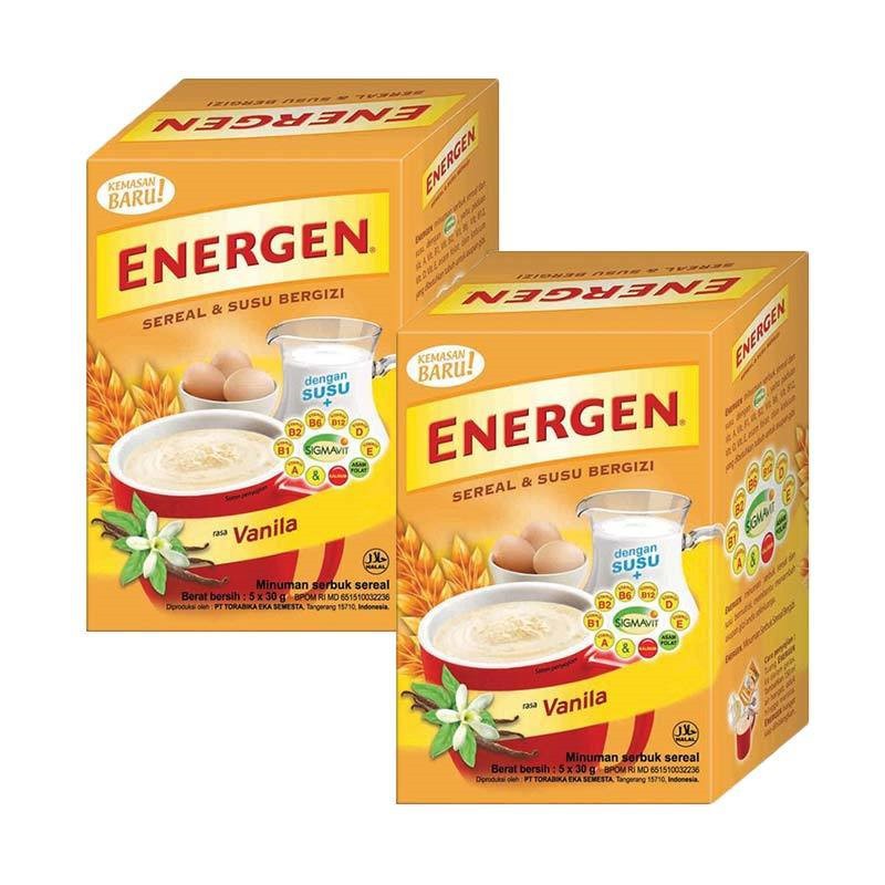 ENERGEN MILK CEREAL BOX CONTENTS 5 X 29 GR INSTANT CEREAL POWDER DRINK ...
