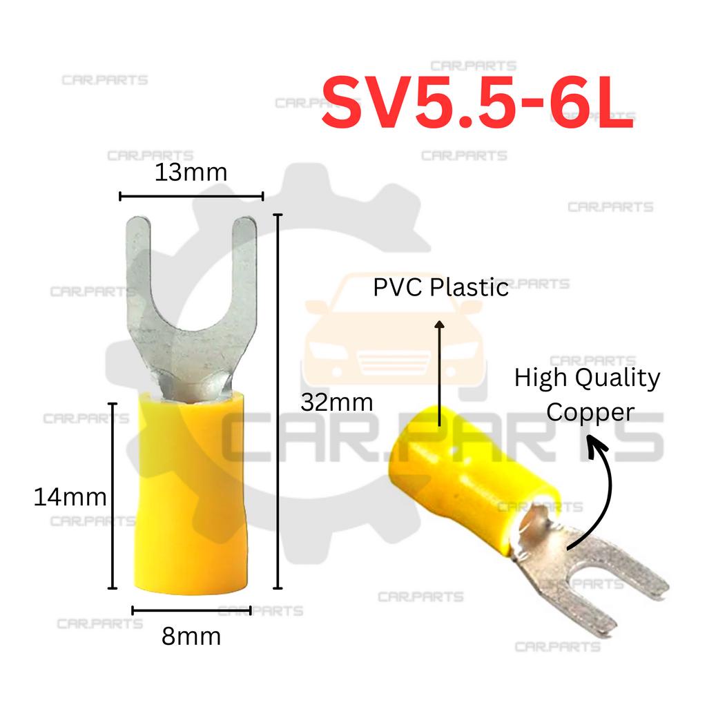 CP Spade Y-Type Insulated Terminal Lugs SV2-4 SV5.5-5 SV5.5-6L (1pc Per ...