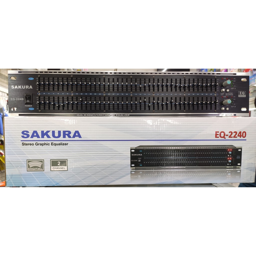 Sakura EQ-2240 Dual 40 Band Graphic Equalizer | Shopee Philippines