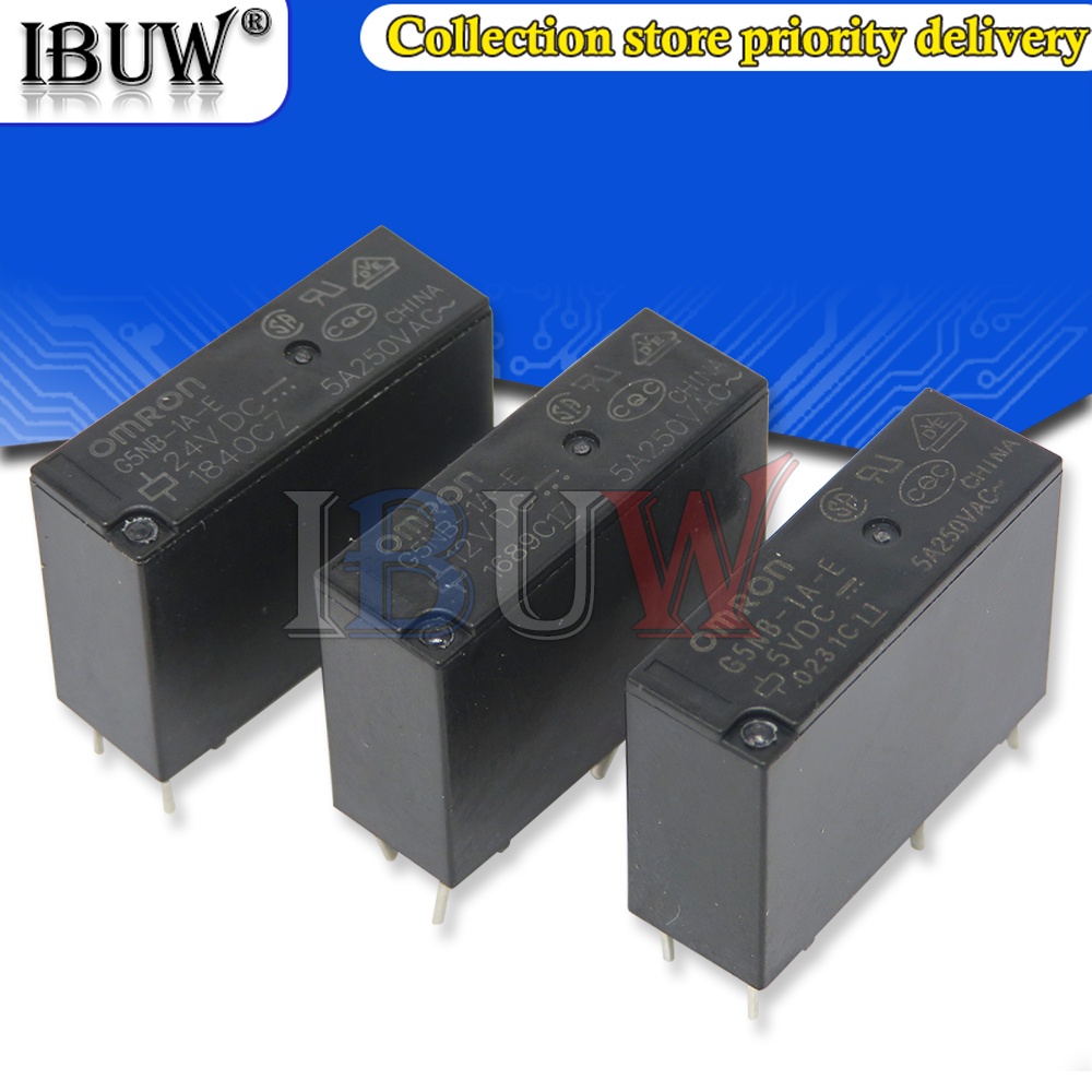 5PCS 5V 12V 24V Power Relays G5NB-1A-E- 5VDC 12VDC 24VDC 5A 250VAC 4PIN | Shopee Philippines
